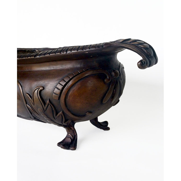 Astoria Grand Morin Metal Pot Planter Wayfair